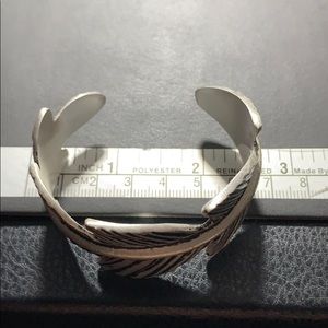 Rustic Cuff | Jewelry | 2 Rustic Cuff Bracelets Feather Rare Blue ...